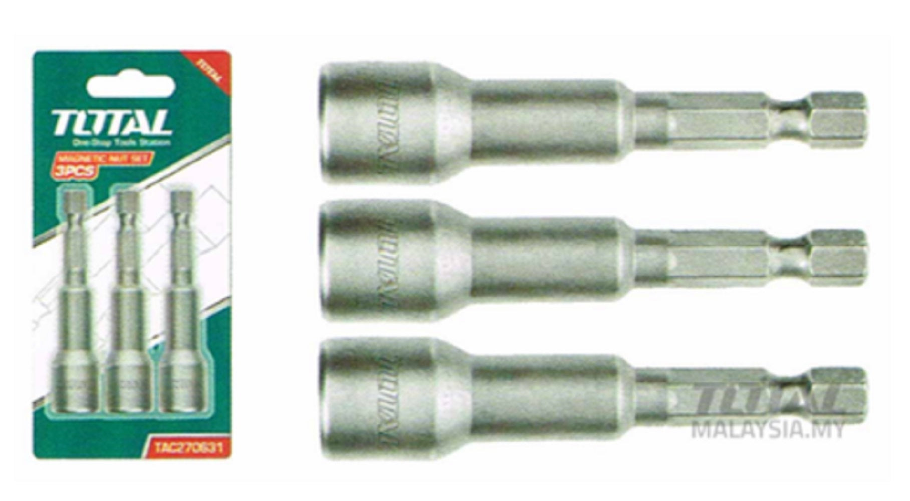 TAC270831 ADAPTADOR HEXAGONAL MAGNETICO 8MM 1/4 3PCS TOTAL – Unión ...